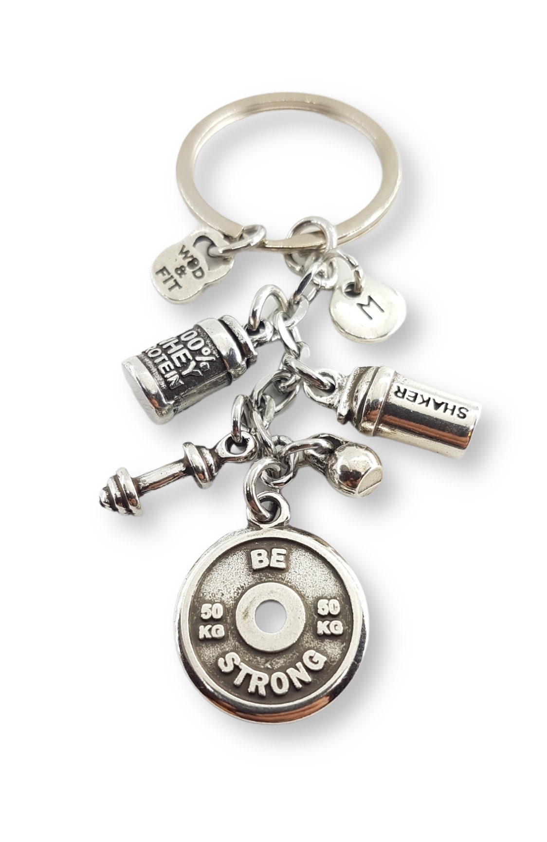 Gym Keychain Bodybuilding Performance Workout 100% Whey Protein Shaker ...