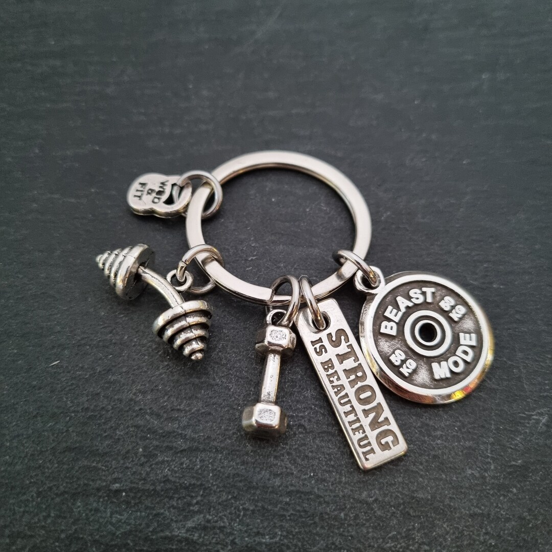 Gym Keyring Cluster Workout · Personalized Gift · Boyfriend Gigt ...