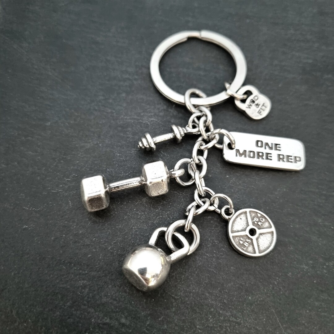 Gym Keychain Rich Personalised Gift · Dumbbell Keychain · Coach Gifts ...