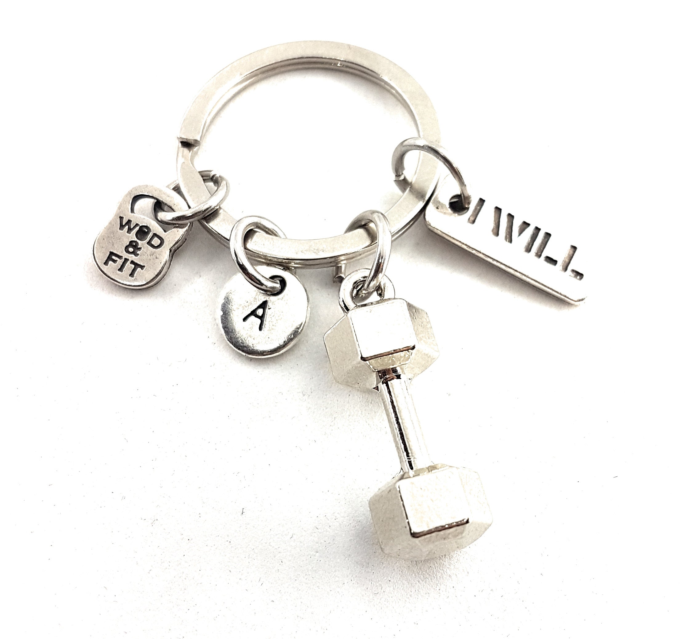 Regalo Gym Llavero Mancuerna I Can I Will Dumbbell Inicial, Fitness ...