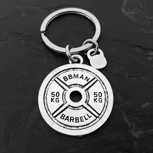 Weight Plate Train Hard or Go Home Gym Key Ring- Train Gift ...