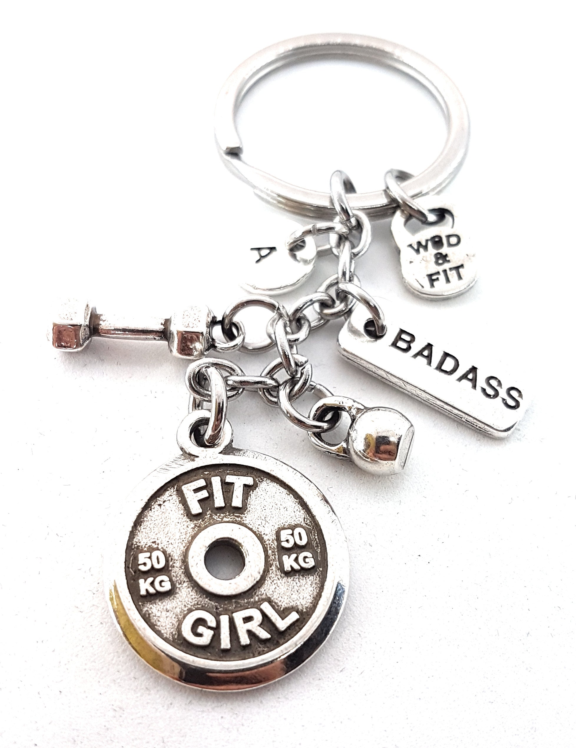 Gym Keychain FIT GIRL Gym Gifts · Custom gift · Bodybuilding · Workout ...