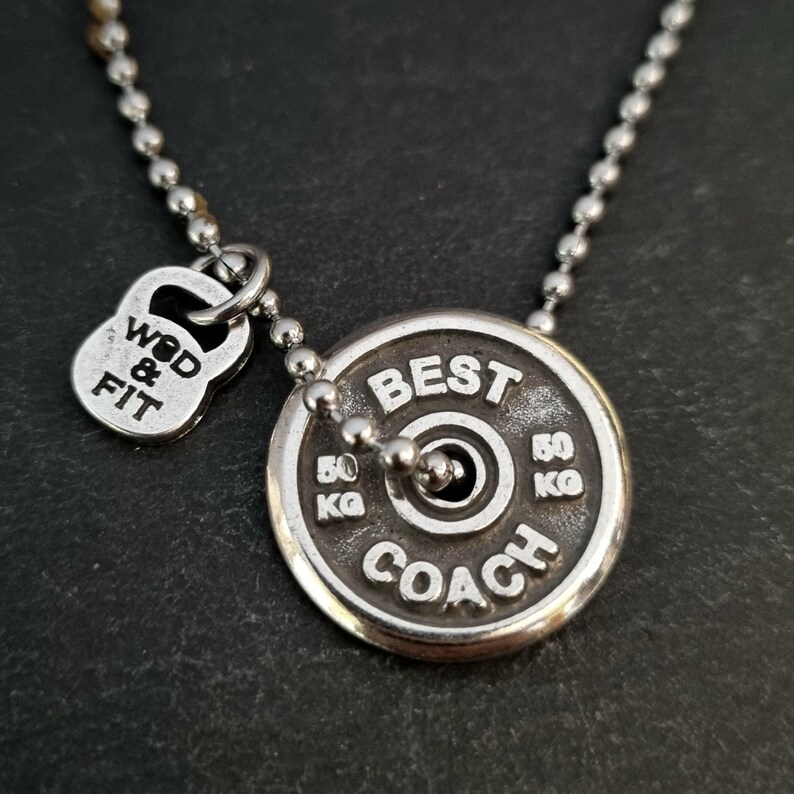 Gym Necklace Motivation Weight Plate · BFF Gifts · Boyfriend Gift ...