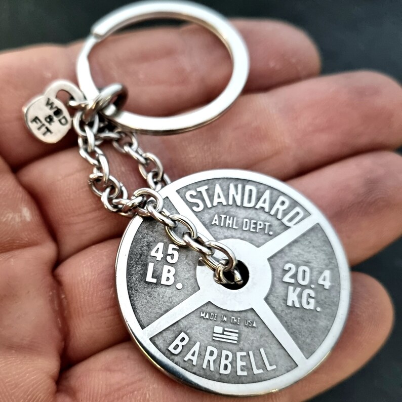 Gym Keychain Dip Belt Chain Weightlifting· Weight Plate 45lbs ...