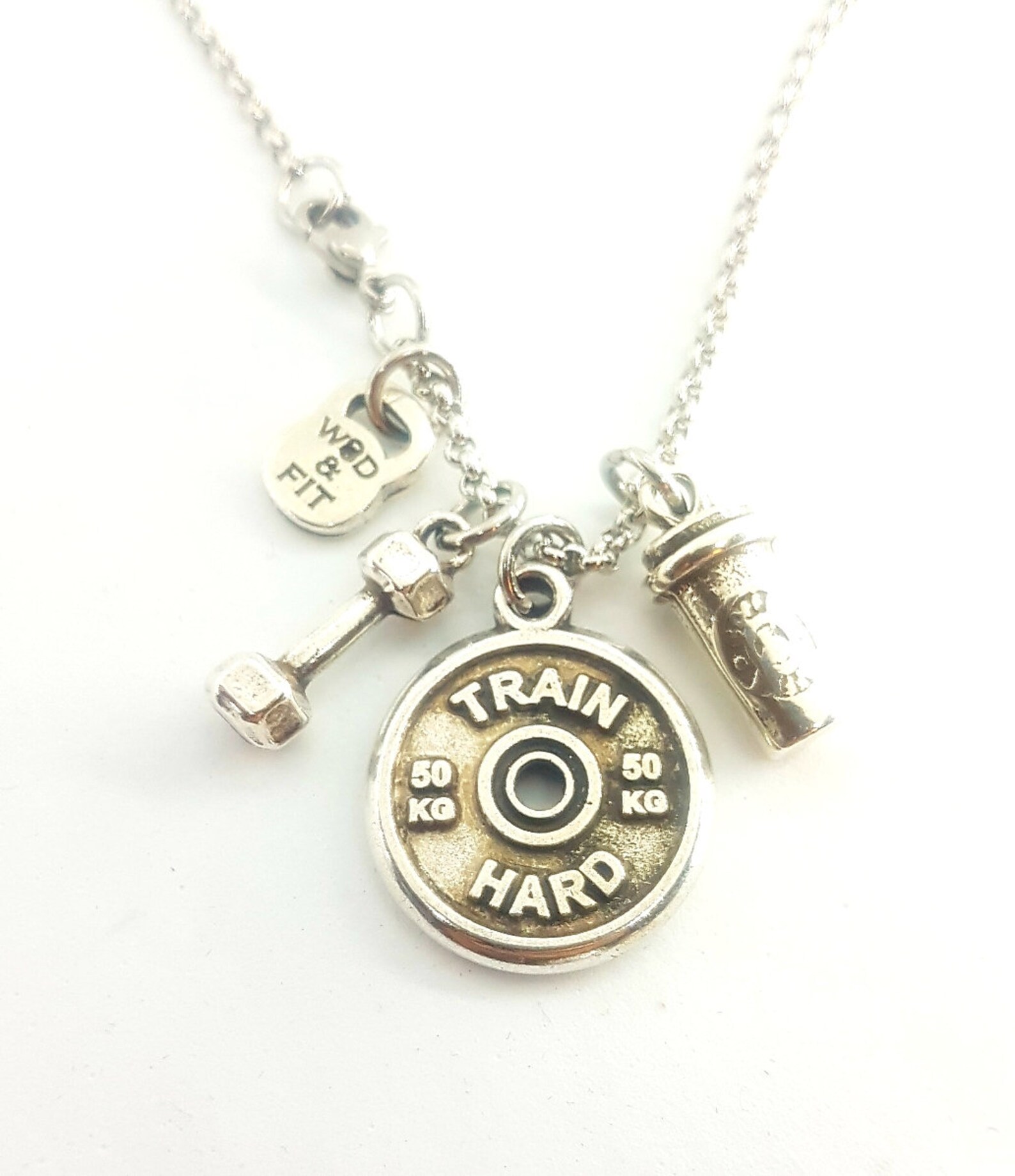GYM Necklace Weight Plate Coffee Gym Necklace · Boyfriend Gift ...