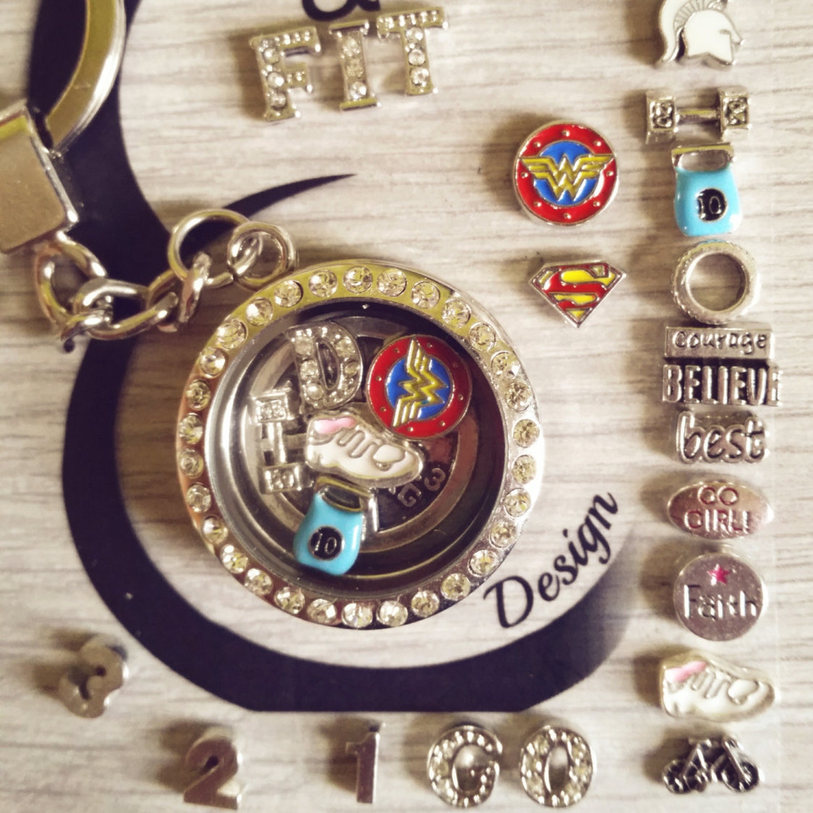 Keychain Beast Girl-customize Your Living Locket Keychain With | Etsy