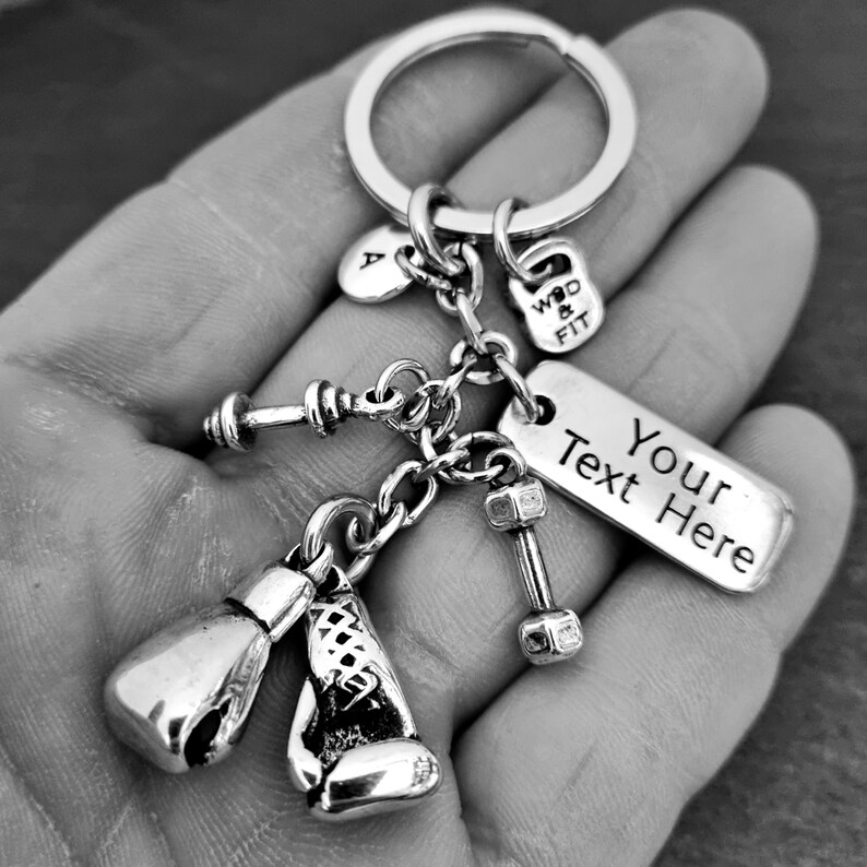 Boxing Gloves Keychain Double JAB Boxing Coach Gift - Muay Thai Gifts ...
