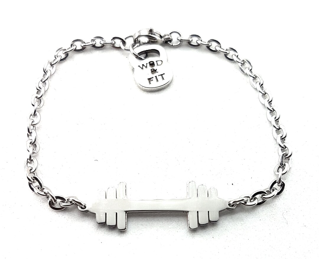 Barbell Bracelet · Bodybuilding · Boyfriend Gift · Men Bracelet · Dad ...