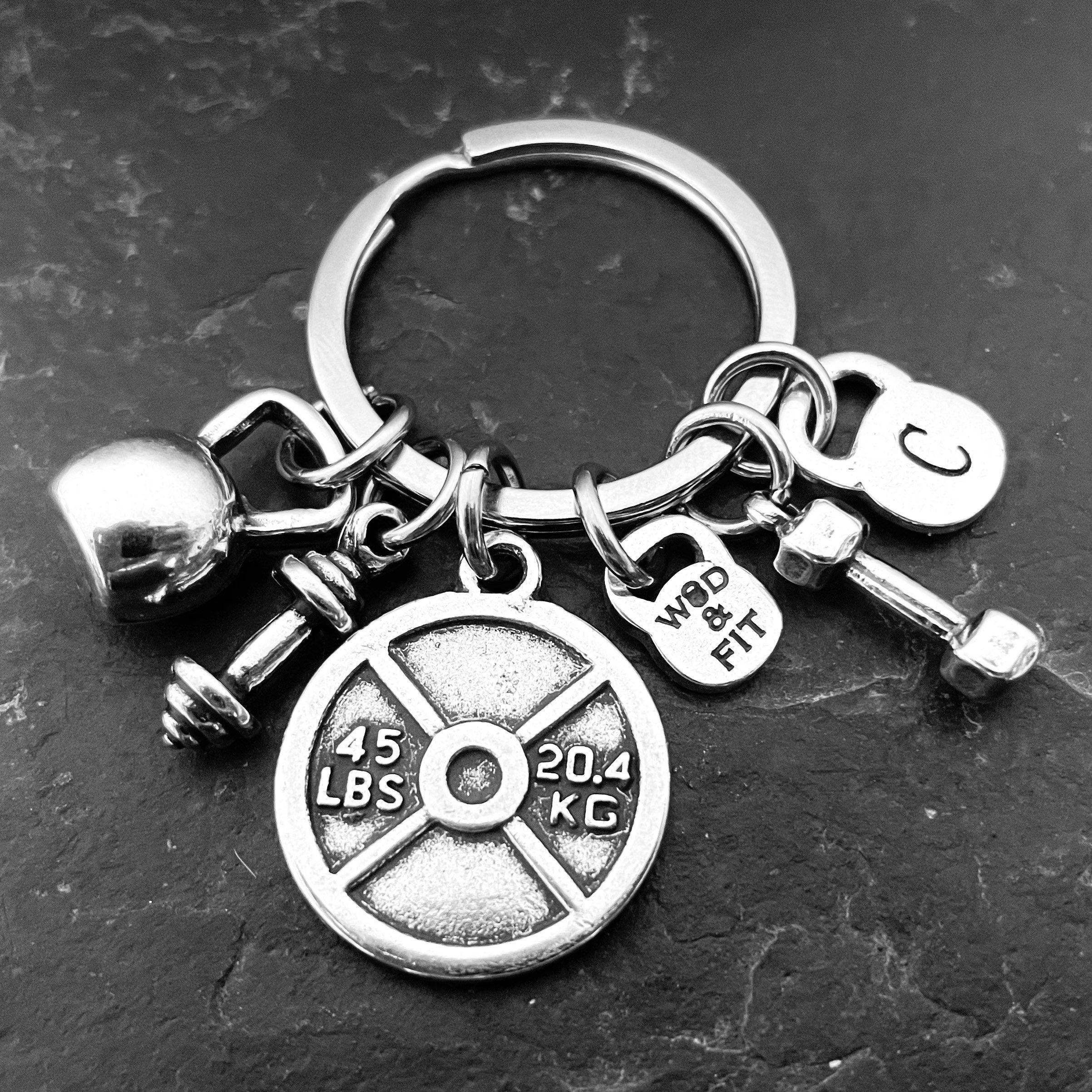 GYM Custom Keyring 45lbs Lumberjack Workout Gifts · Gym Gifts ...