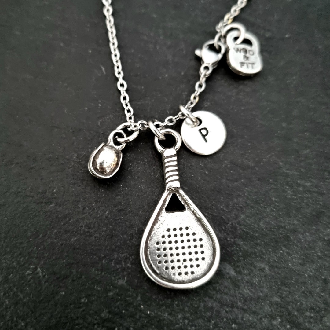 Necklace Padel Tennis Ball and Initial Gift for Padel Lovers Paddel ...