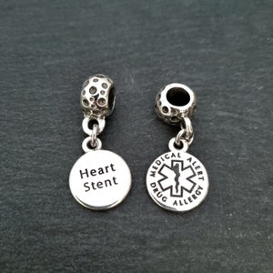 Personalized Medical ID Charm - Medical Alert Charm Bracelets Necklace ...