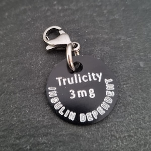 Medical Alert Id Tag Custom Engraved Aluminum Round 20mm - Medical ...