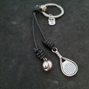 Padel Tennis Leather Keyring Padel Player Gift · Gift to Padel Player ...