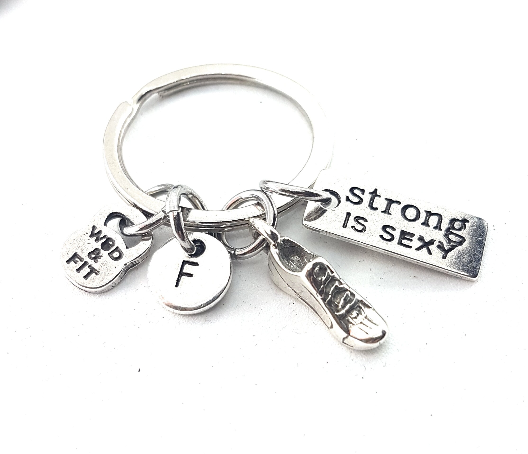 Runner Initial Keychain Workout,Motivation.Motivational Gift,Runner ...