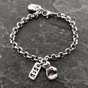 Boxing Glove Bracelet - Boxing Trainer - Workout Gift - Motivation Gift ...