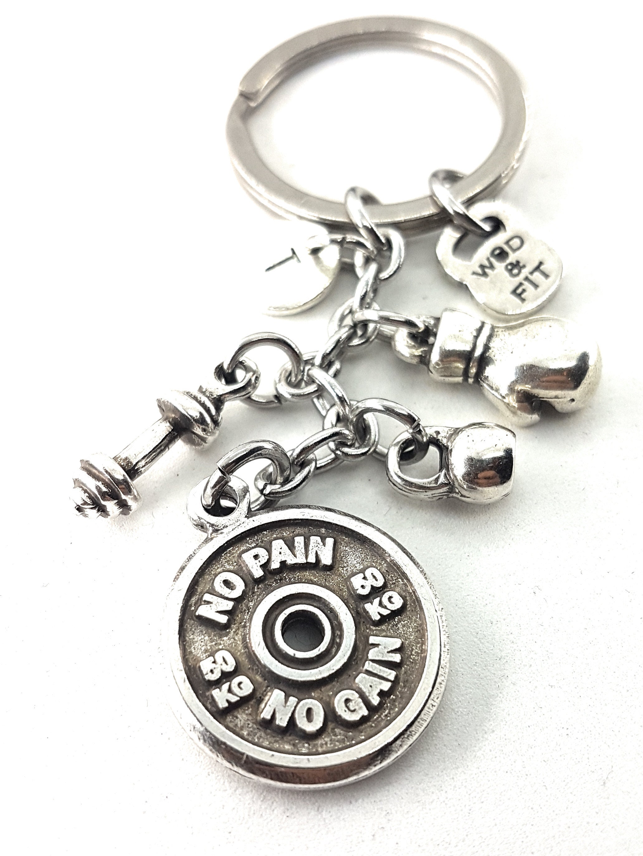 Boxing Glove Keychain Tyson Motivation Gift - Initial Keychain - Boxing ...