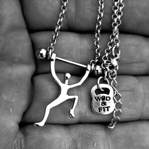 Gym Necklace Chain Choker Weightlifter Barbell Workout Workout Gifts ...