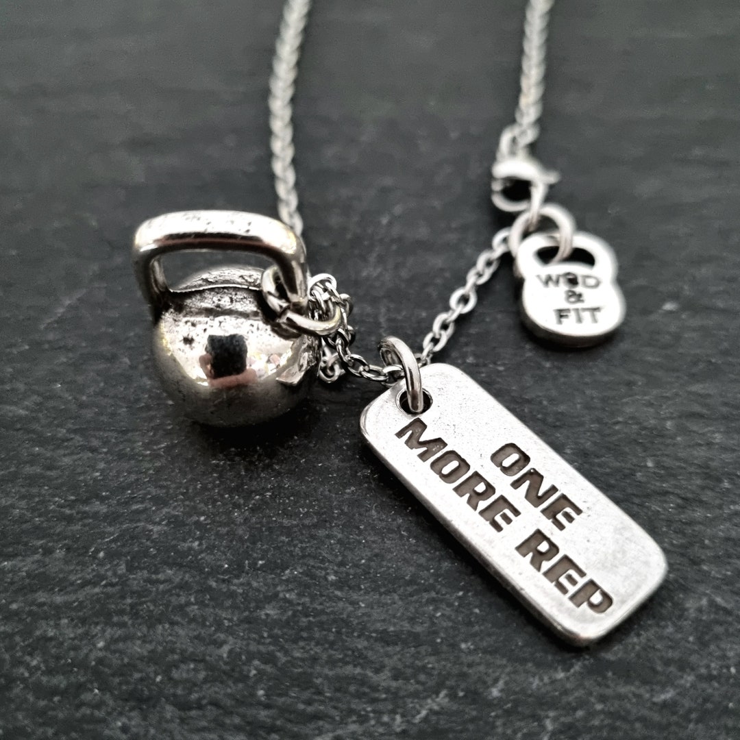 Custom Necklace Big Kettlebell Workout · Bff Gifts ·personalized Gift ...