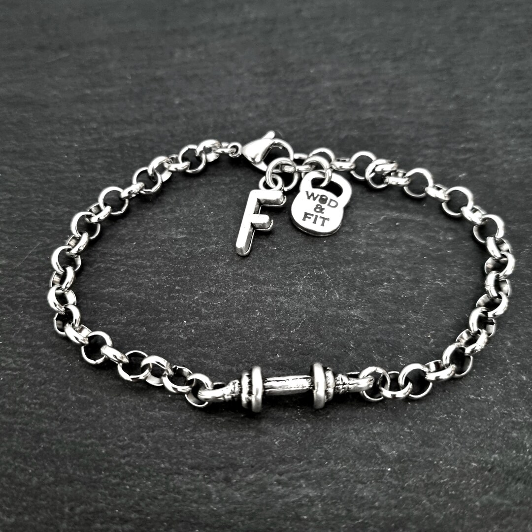 Gym Bracelet Barbell Workout Gifts · Gym Jewels · Bodybuilding Gift ...