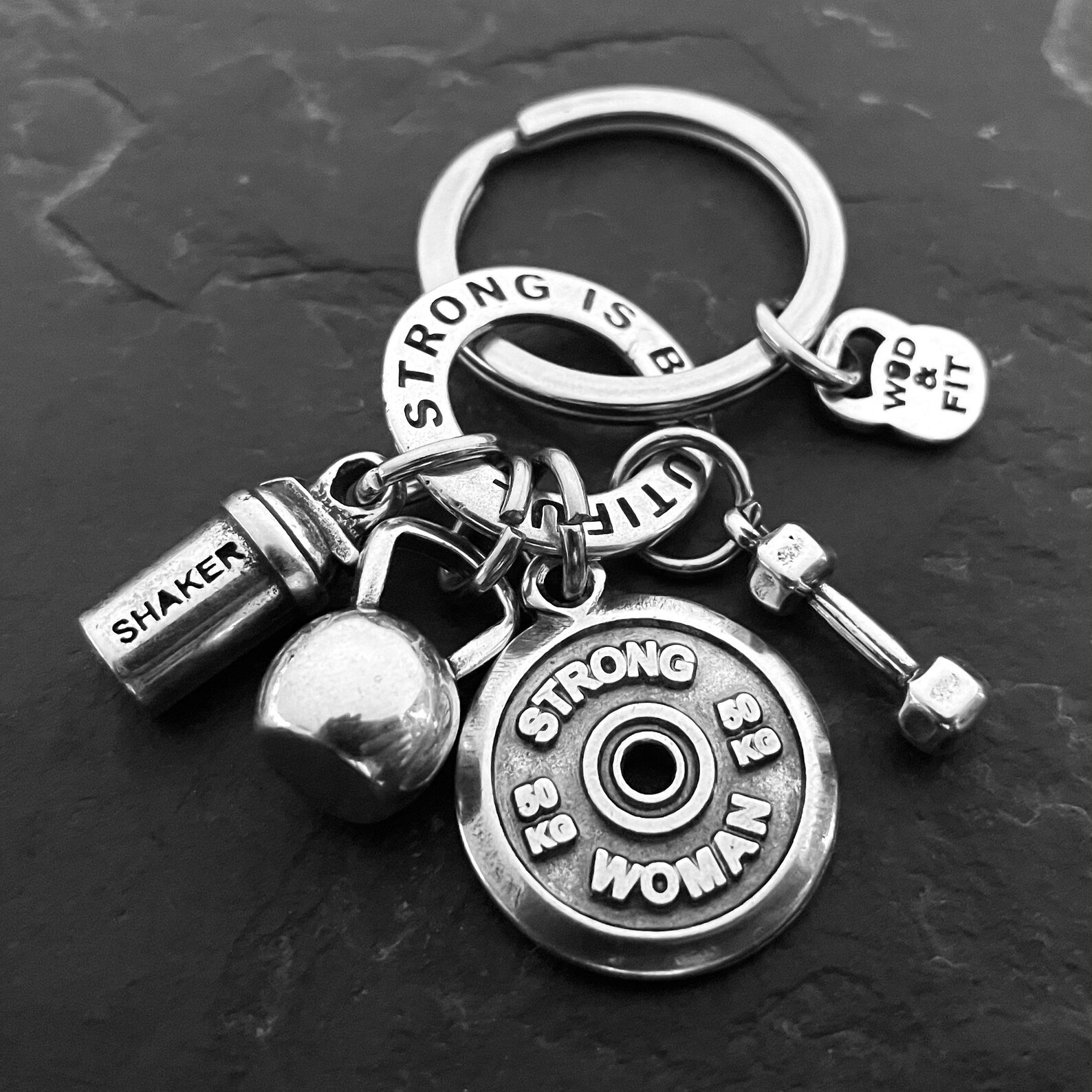 Gym Keychain AMRAP Shaker Kettlebell - Fitness Gifts · GYM Jewels ...