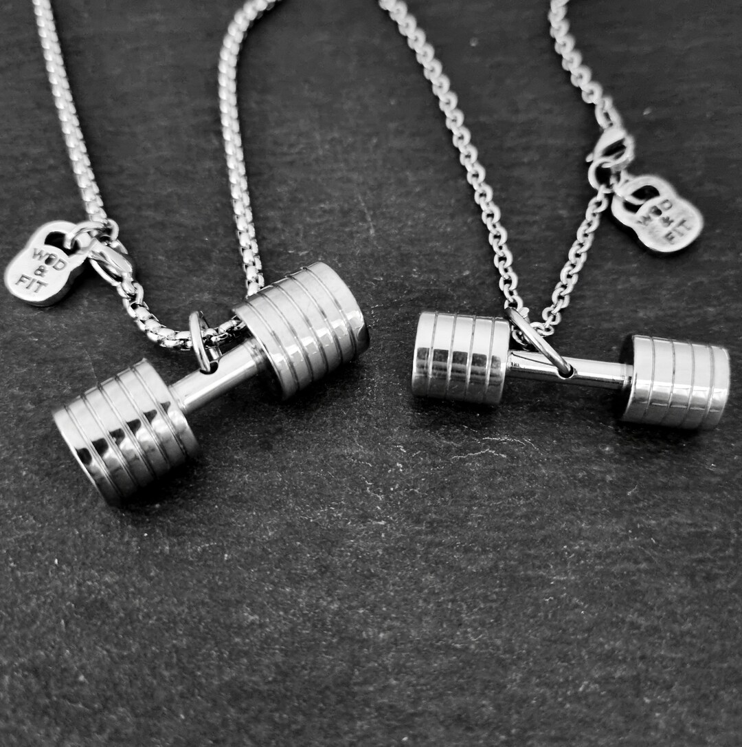 Gym Necklace Strongman Gym Gifts ·custom Necklace ·barbell Necklace ...