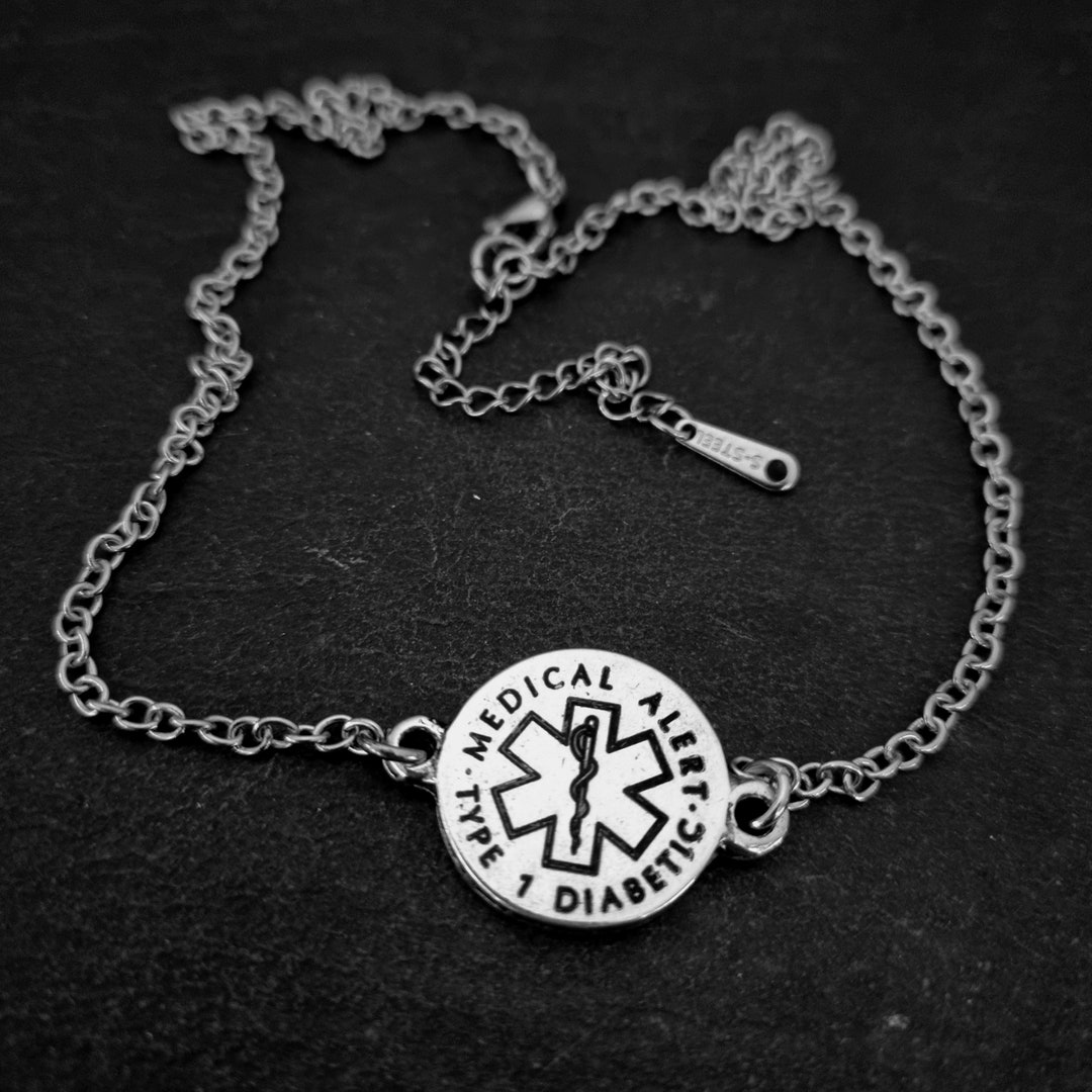Medical Alert ID Necklace Custom Adjustable-personalized Engraved ...