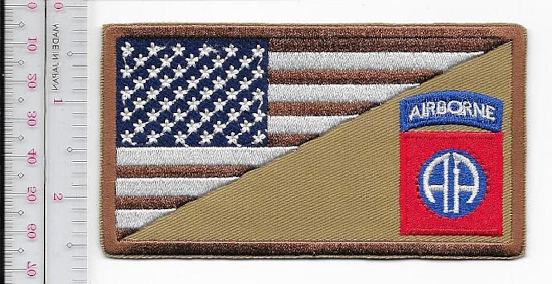 Afghanistan & Iraq Army 82nd Airborne Division Shoulder Desert Subdued Velcro Patch - Etsy