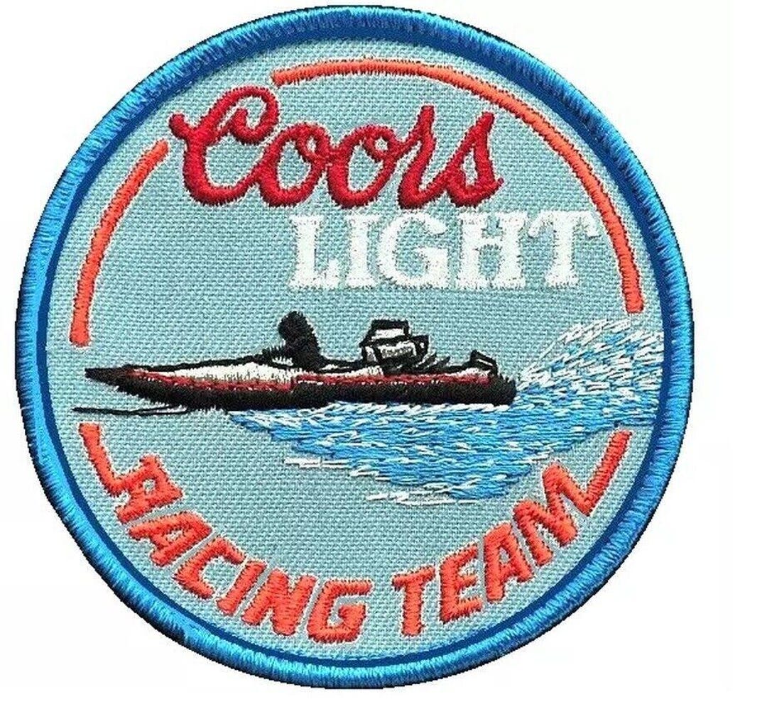Vintage Retro Hydroplane Coors Light Beer Drag Boat Racing Team 8 ...