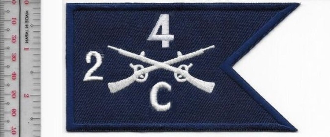 US Army 4th Infantry Regiment 2nd Battalion C Company Guidon Patch - Etsy