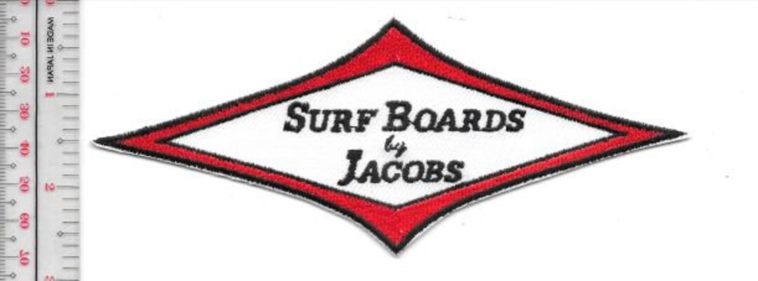 Retro Surfing California Surfboards by Jacobs Encinitas_ CA Promo Patch ...