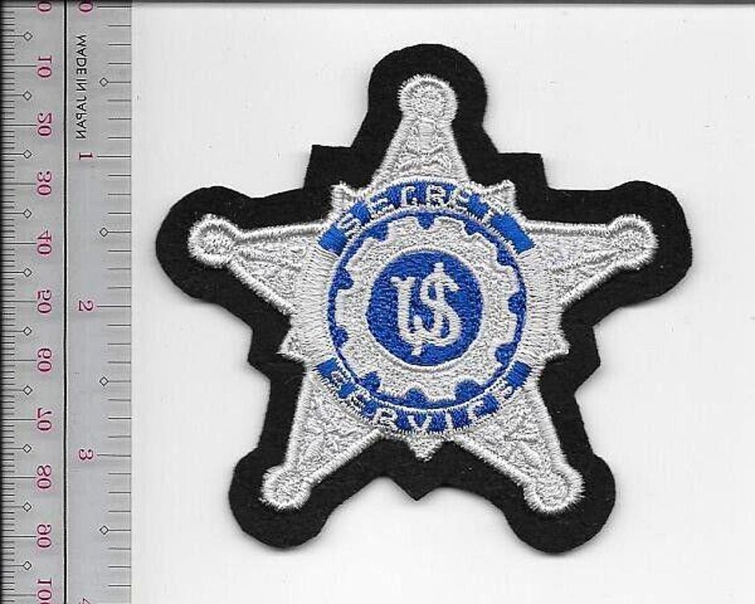 US Secret Service USSS Silver Star Badge Service Appreciation Patch Non ...