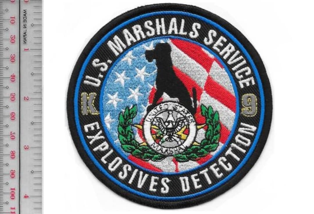 US Marshals Service K-9 Explosives Detection Agent & Canine Team Patch ...