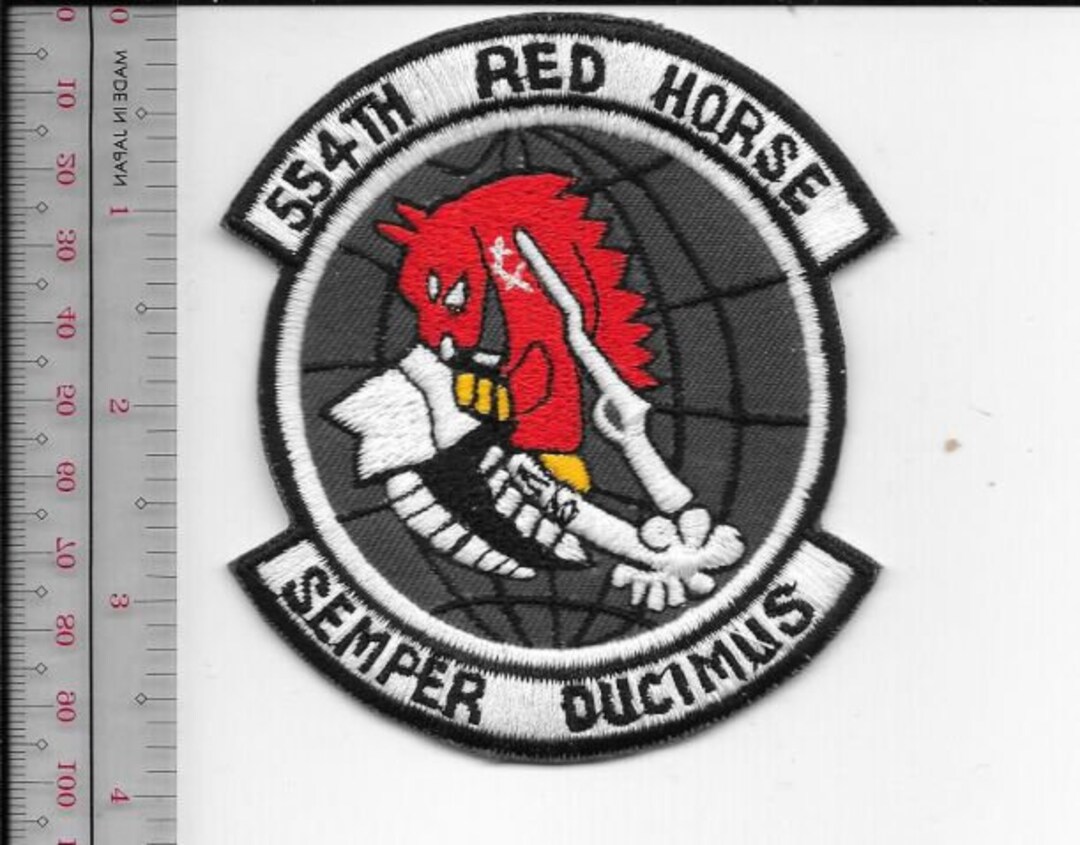 US Air Force USAF 554th Civil Engineering Squadron CES Red Horse ...