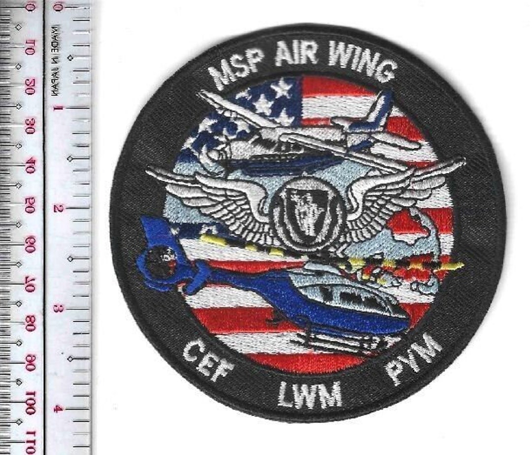 Massachusetts State Police Air Wing Aviation CEF LWM PYM Patch - Etsy