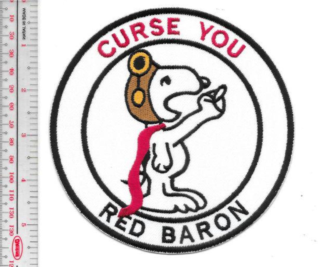 US Marine Corps Aviation USMC Snoopy Curse You Red Baron Patch - Etsy UK