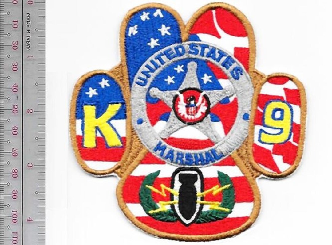 K-9 US Marshal Service USMS Explosive Ordnance Detection EOD Canine Units Patch - Etsy