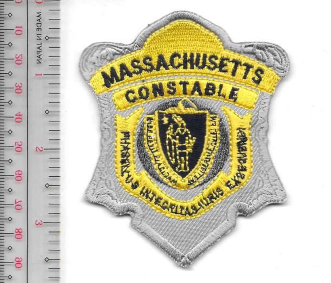 Massachusetts Constable Sworn Peace Officer Process Server Cloth Patch - Etsy
