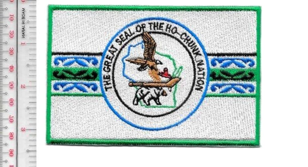 American Indian Tribal Flag Wisconsin Ho-chunk Nation Red Banks Lake ...