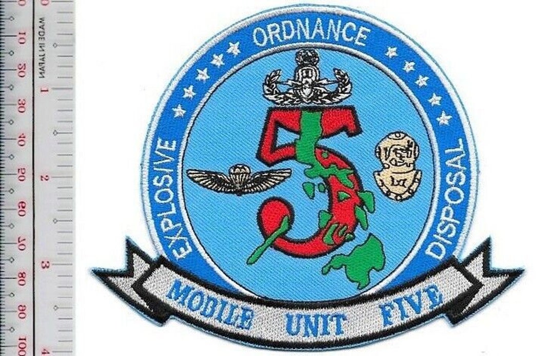 US Navy USN Mobile Unit 5 Explosive Ordnance Disposal Patch - Etsy