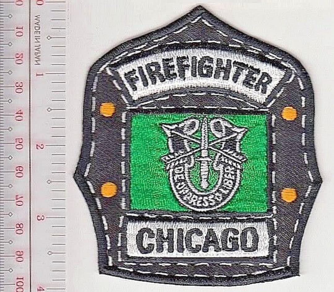Chicago Fire Department & US Army Special Forces Green Beret Helmet ...