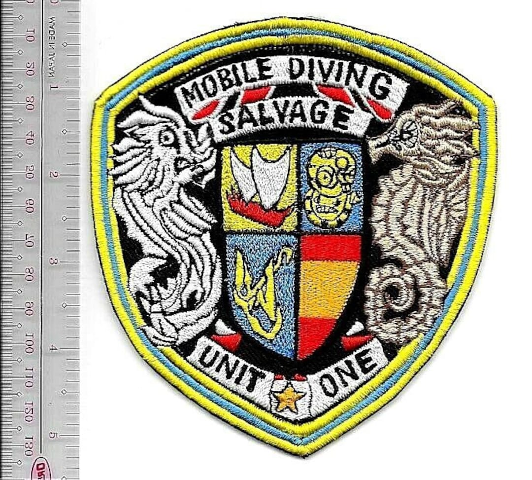 SCUBA Hard Hat Navy US Navy Mobile Diving Salvage Unit One Pearl Harbor ...