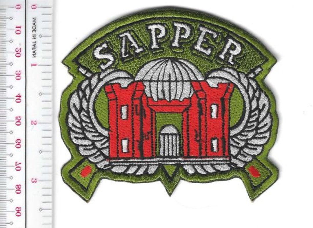 US Army Engineer Combat Sapper Airborne Wings Badge Patch - Etsy
