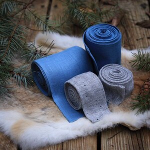 Linen & Wool Viking Leg Wraps and Arm Wraps, Norse LARP SCA Garb - Etsy