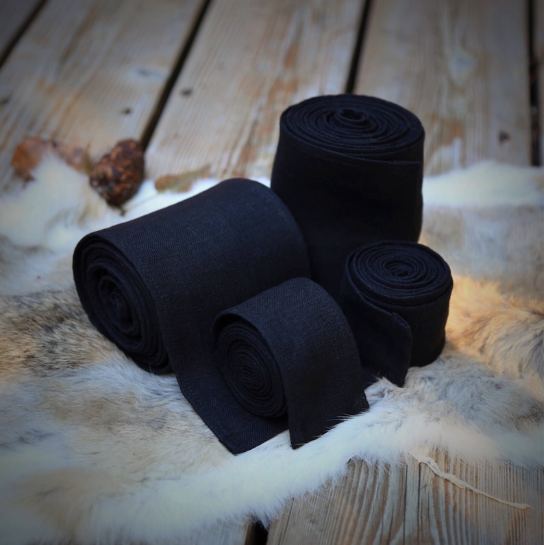 Linen & Wool Viking Leg Wraps and Arm Wraps, Norse LARP SCA Garb - Etsy