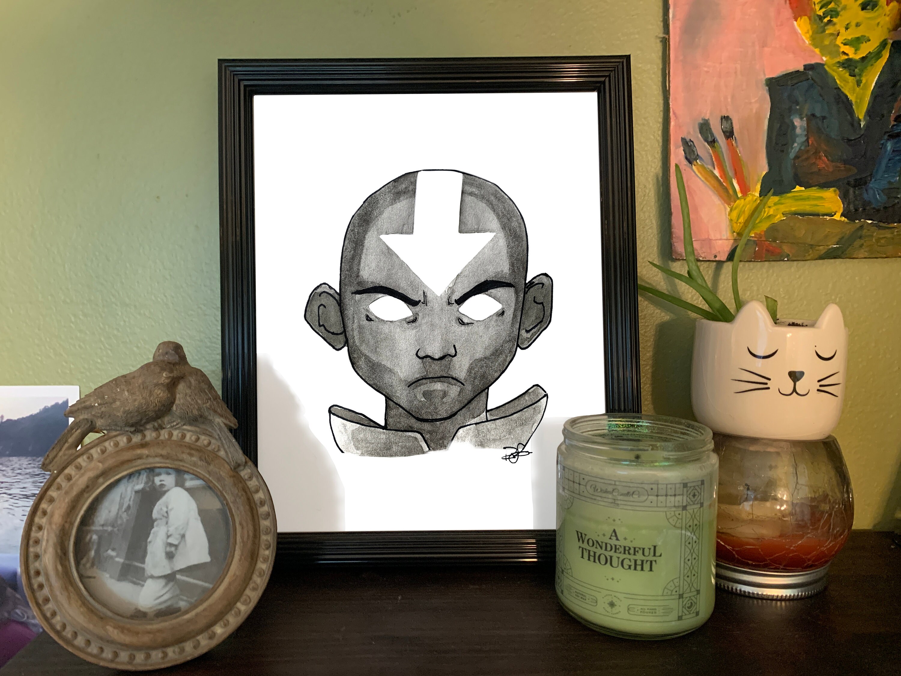 Aang Avatar State Drawing