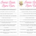 Rom Com Movie Game Film Line Match Bridal Shower Bachelorette Girl's ...