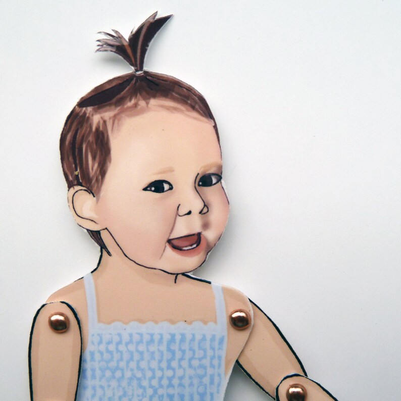 Custom Interactive Movable Paper Doll: Personalized Mini-you Gift - Etsy
