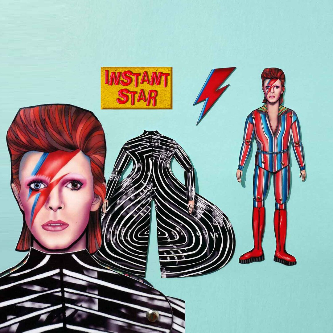 Interactive Magnet Set/doll Stardust Man Iconic British Rockstar ...