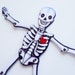 Printable Posable Skeleton Paper Doll: DIY Halloween Party (instant ...