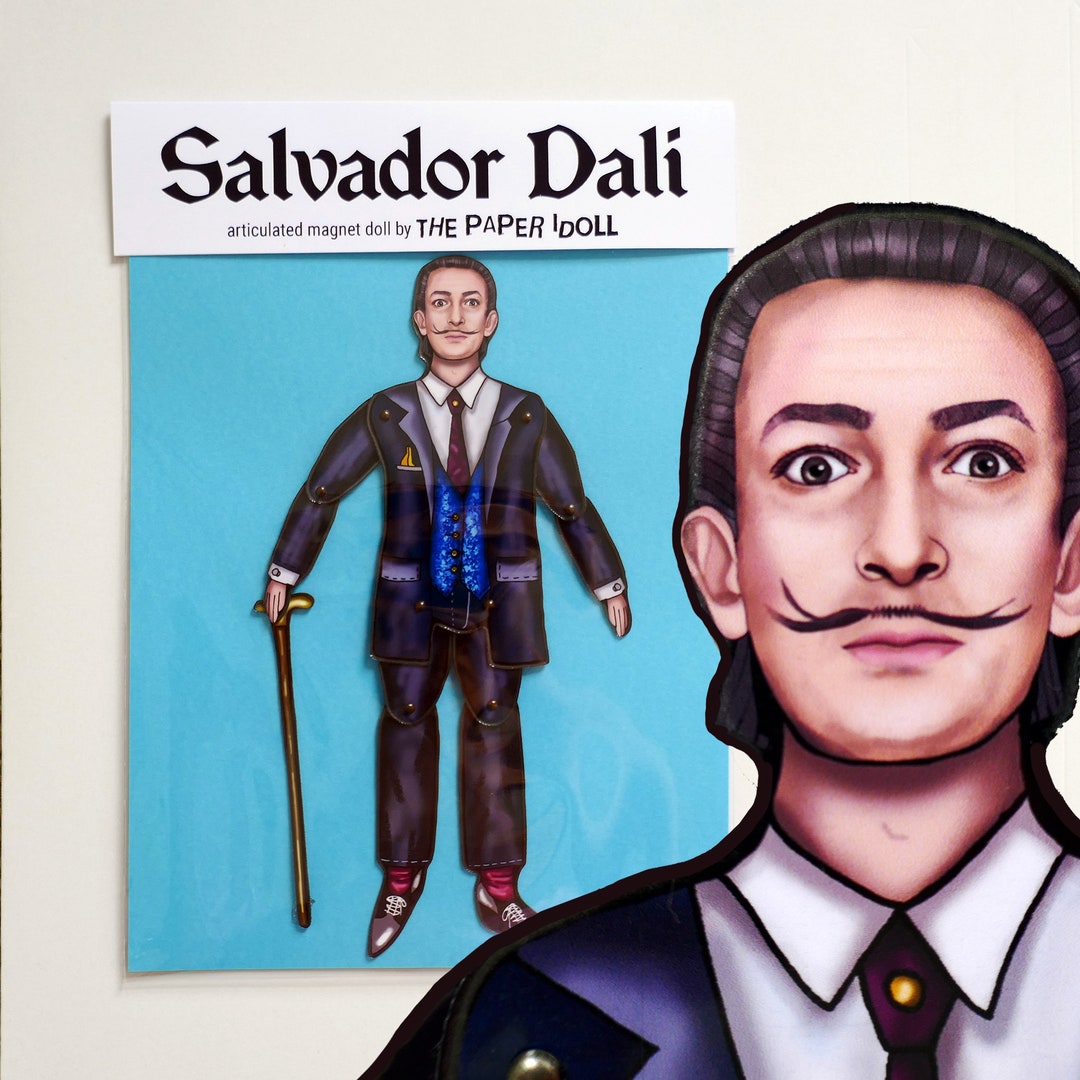 Articulated Magnet Doll Salvador Dali Celebrity Magnet Dali Famous ...